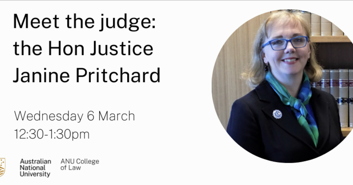 Meet the judge: the Hon Justice Janine Pritchard | Australian National ...