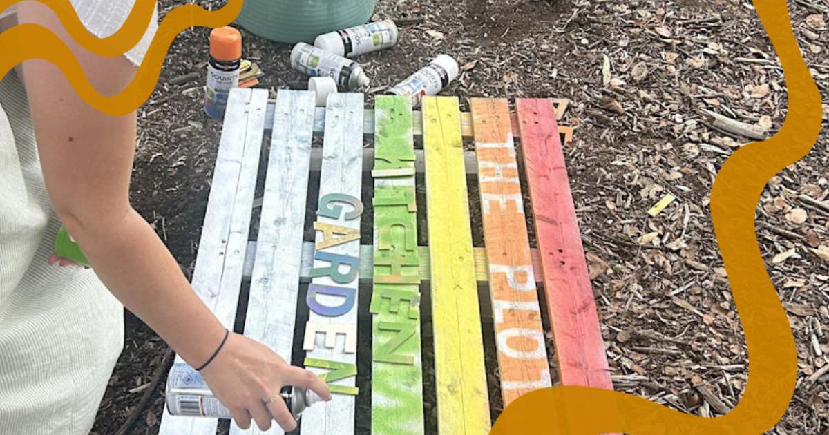 Painting decorations and signs for The Kitchen Garden Plot | Australian ...
