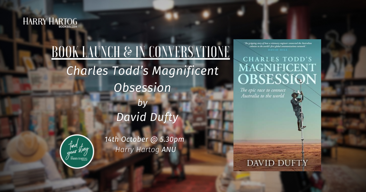 Book Launch & In Conversation With David Dufty | Australian National ...