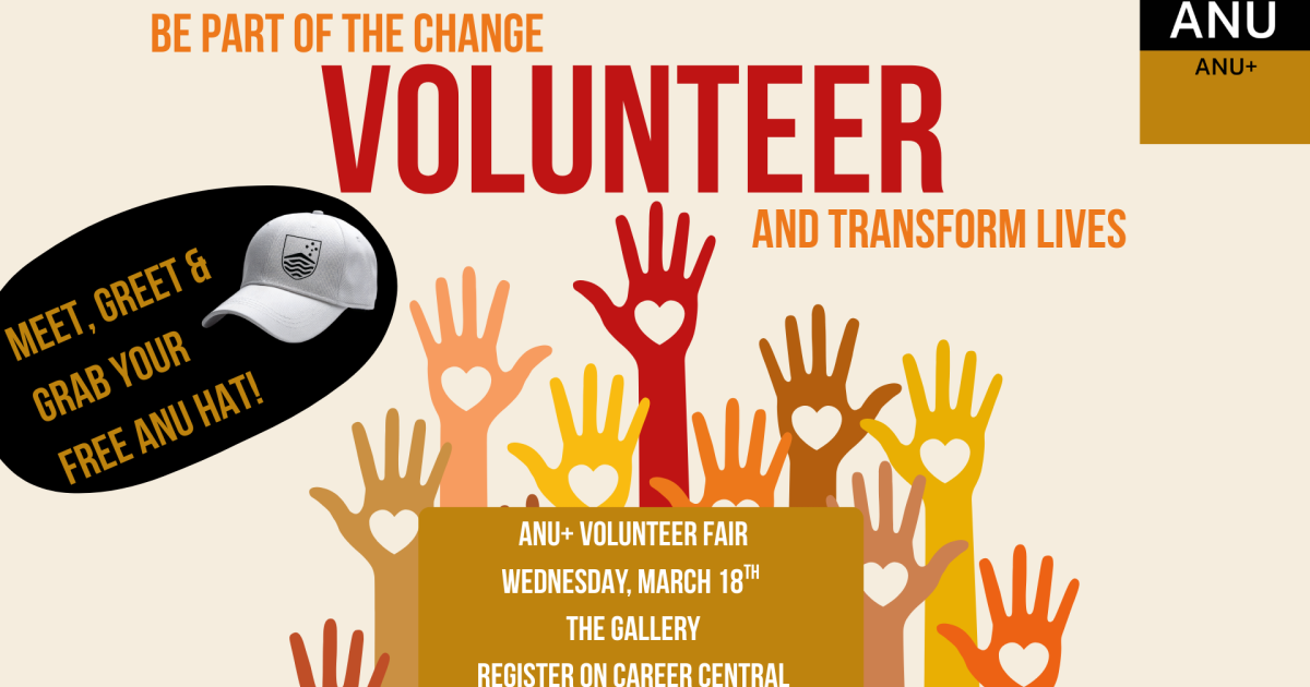 ANU+ Volunteer Fair | Australian National University