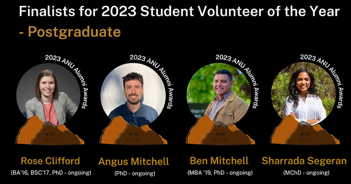 Meet our 2023 ANU Alumni Awards Finalists | Australian National University