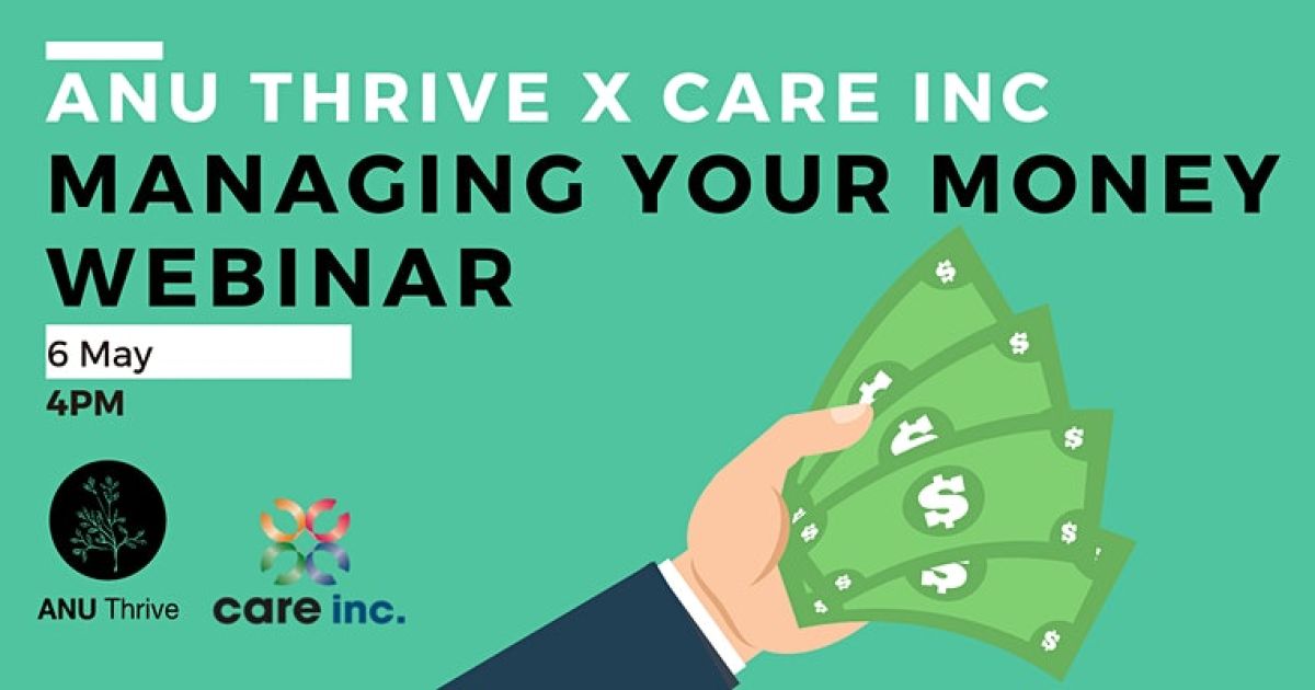 Managing Your Money webinar | Australian National University