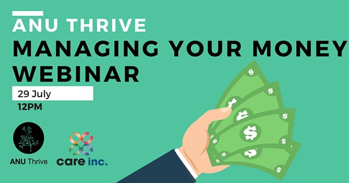 Managing Your Money Webinar | Australian National University