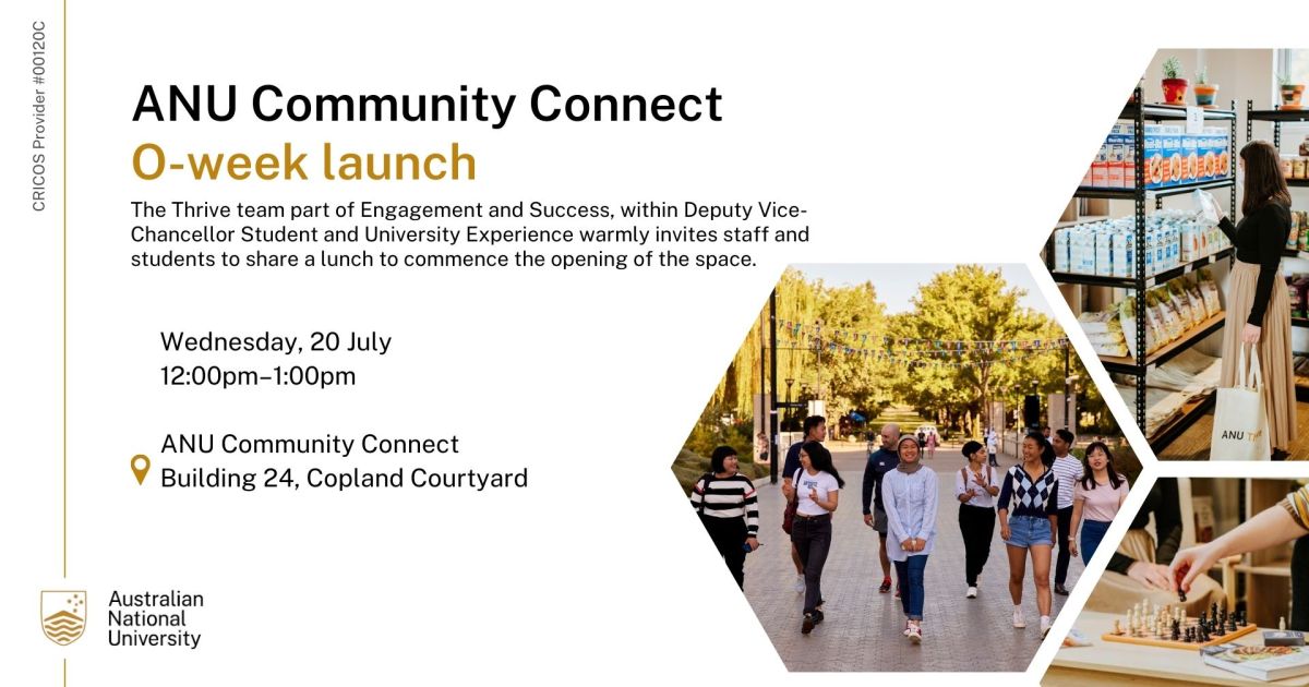 ANU Community Connect Launch | Australian National University