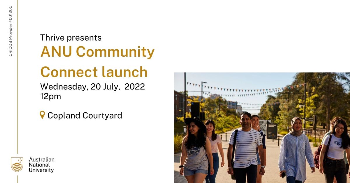 ANU Community Connect Launch | Australian National University