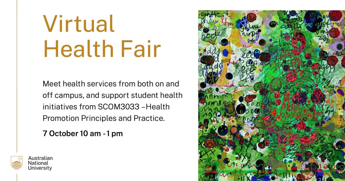 Virtual Health Fair | Australian National University