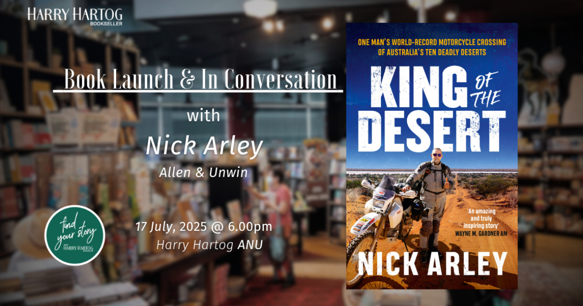 Book Launch & In Conversation with Nick Arley | Australian National ...