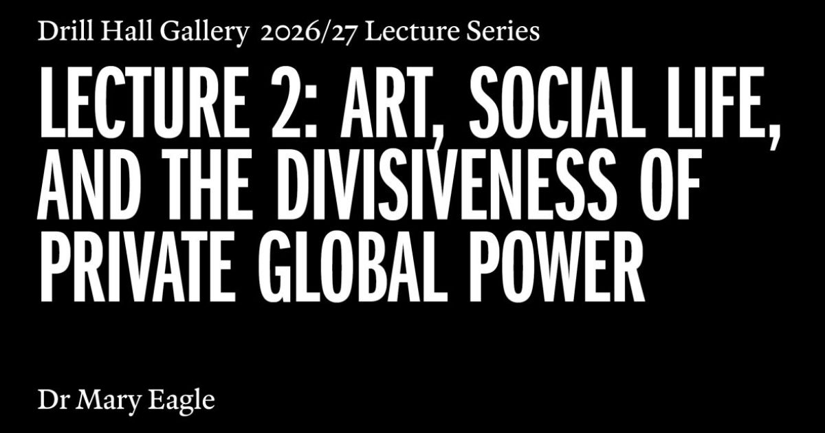 DHG Lecture Series: Art, social life, and the divisiveness of private ...